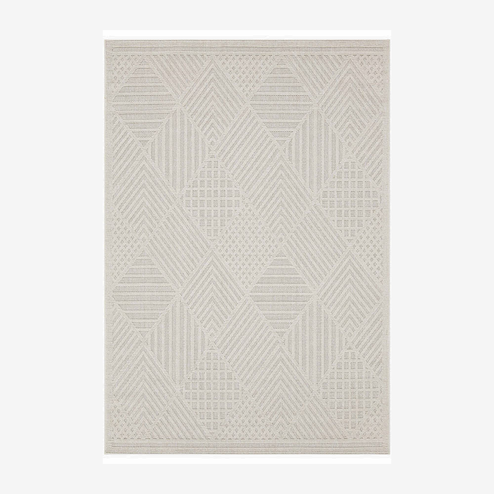 Fava White Machine Woven Rug, Modern Durable Sisal Carpet, Soft Woven ...